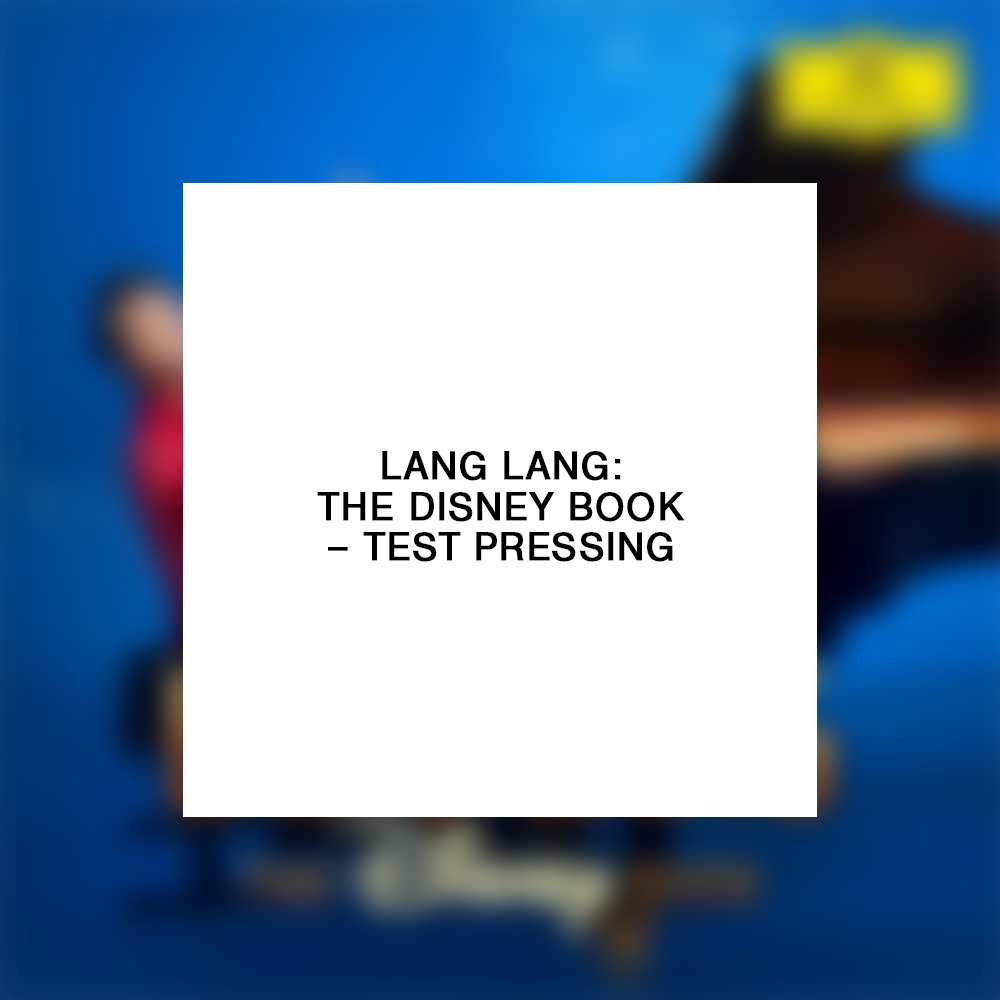 Lang Lang: The Disney Book – Test Pressing - Decca Records US Official ...